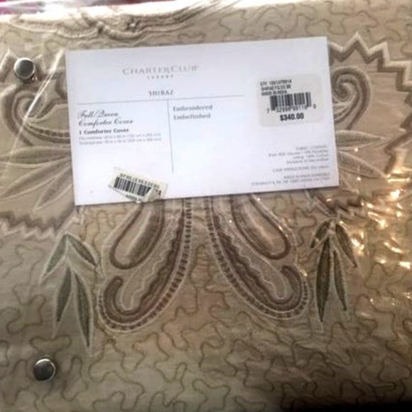 Charter Club | Bedding | Charter Club Shiraz Embroidered Queen Full ...